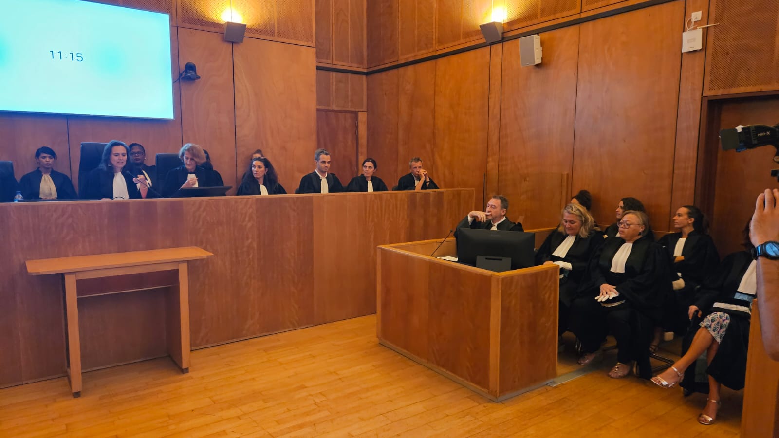 Aline Olié, présidente du tribunal judiciaire et Yann Le Bris, procureur de la République ...